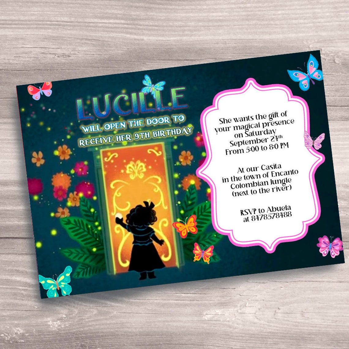 Encanto Birthday Invite | Personalized Invitation, Custom Invite ...