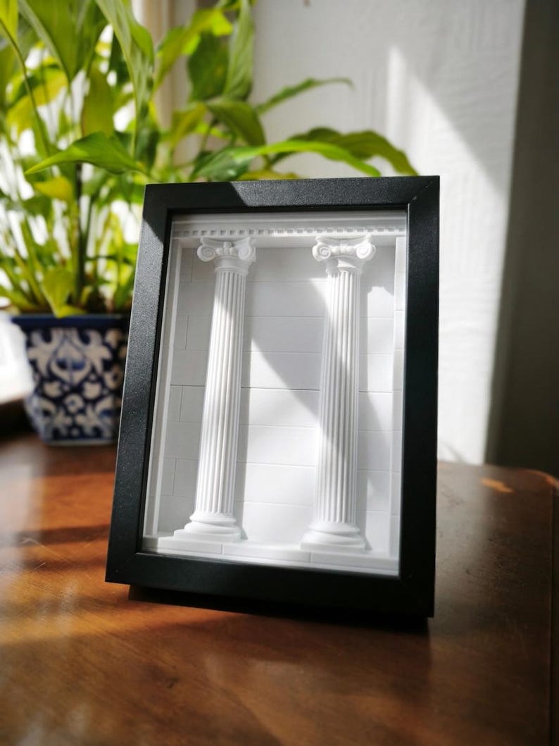Roman Pillars 3D Shadow Box Sculpture. Classical Greek & Roman ...