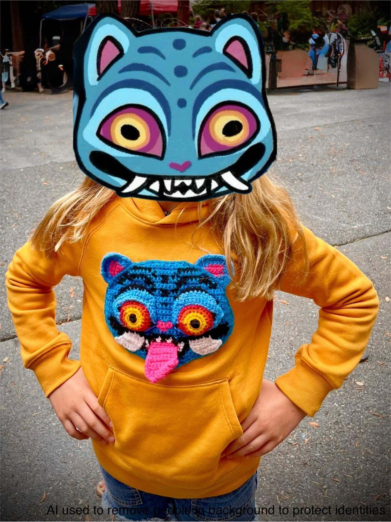 Derpy Tiger Corchet Pattern (3D XL Applique or Patch) - Etsy