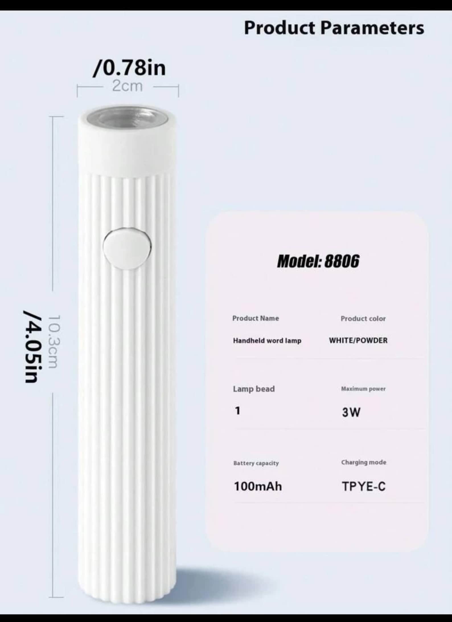 Mini UV Lamp for UV Resin, Nail Art & Crafts | Fast Cure, Lightweight ...