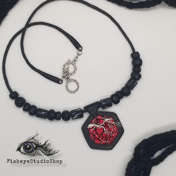 Polymer Clay Goth Jewelry - Etsy