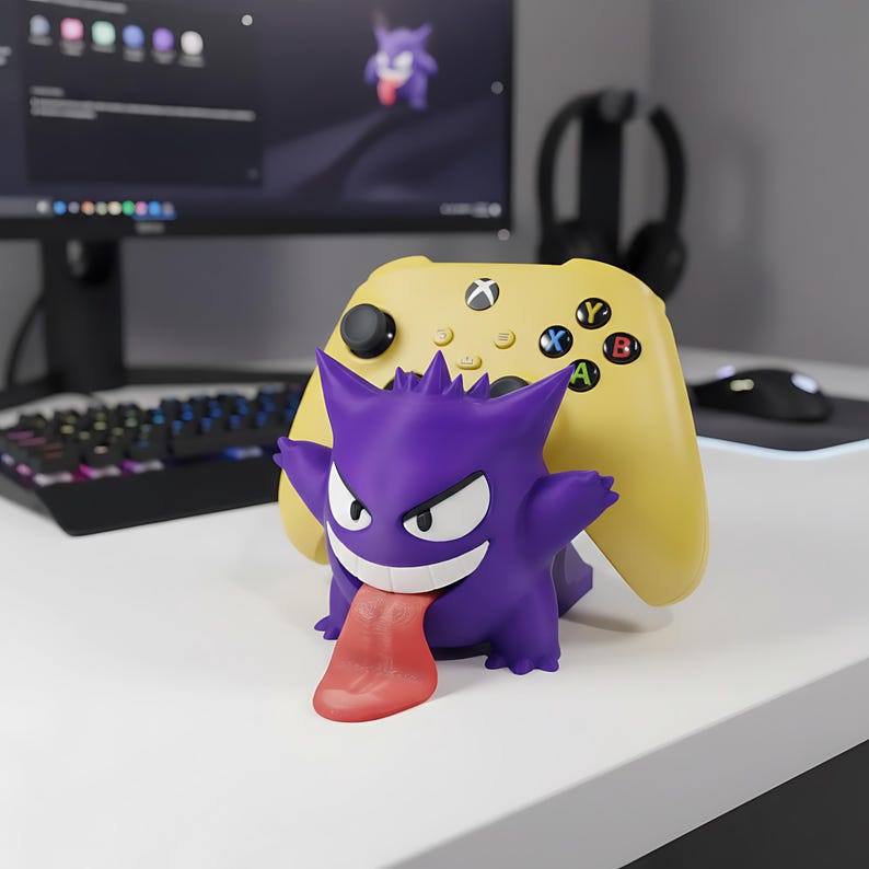 Gengar Controller Holder Stand – Anime Gamepad Desk Organizer - Etsy