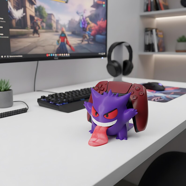 Gengar Controller Holder Stand – Anime Gamepad Desk Organizer - Etsy