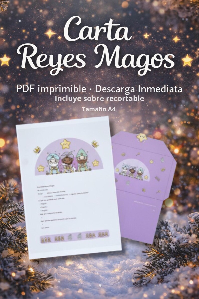 Letter to the Three Wise Men Printable PDF + Cut-out Envelope, Template ...