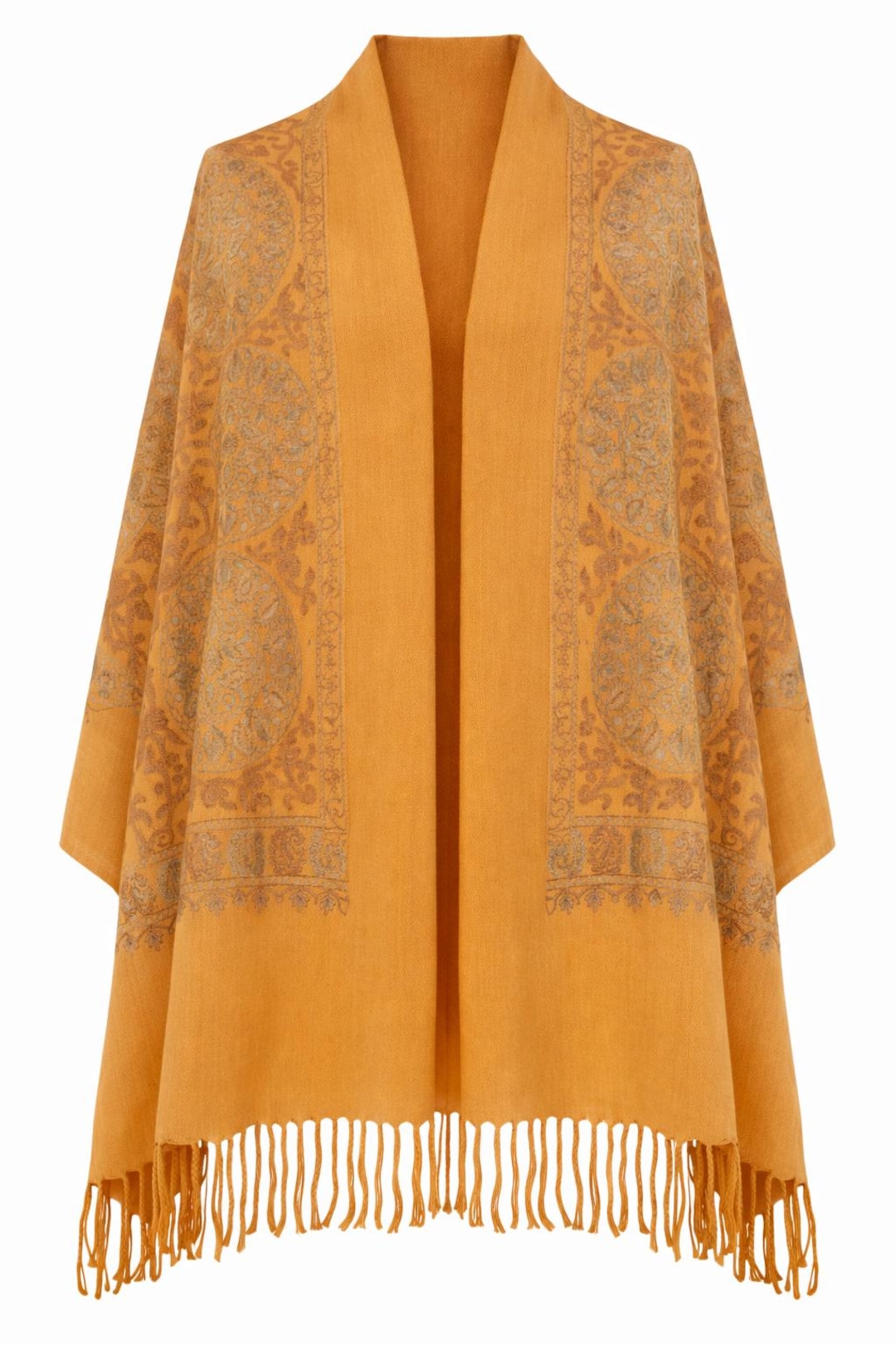 Golden Medallion Cashmere Pashmina Shawl – Handwoven Luxury Scarf ...