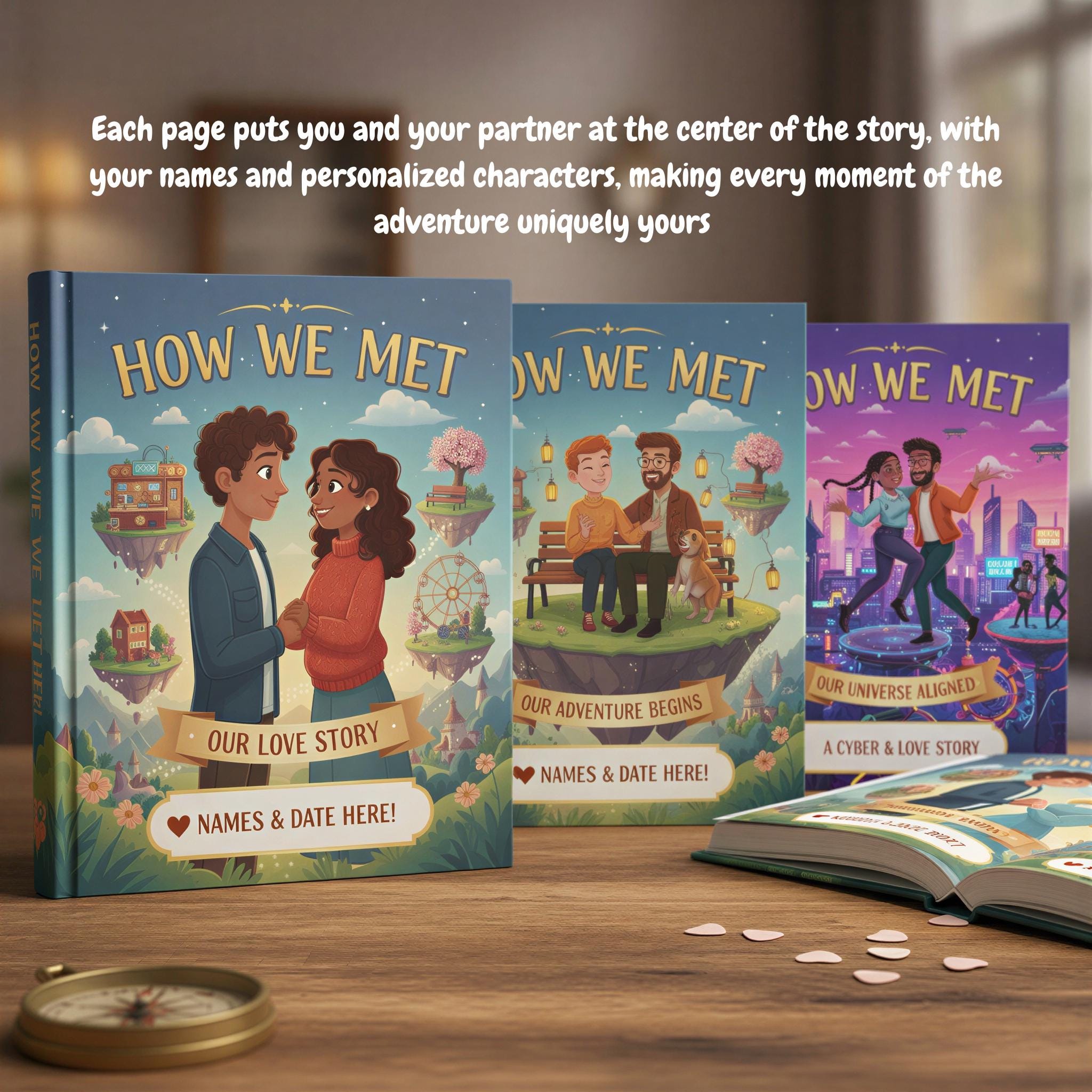 Custom Digital Cartoon Book for Couples – ‘how We Met’ Story - Etsy