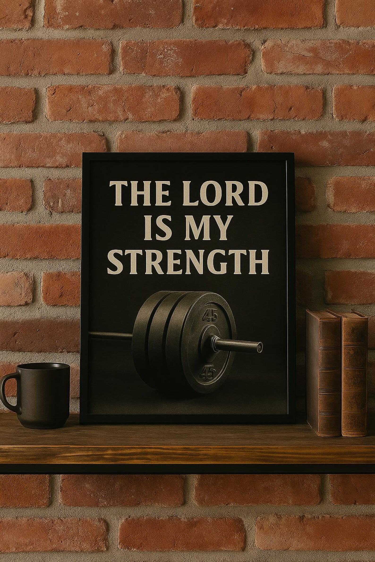 Christian Gym Decor | Barbell Bible Verse Print (digital Download) - Etsy