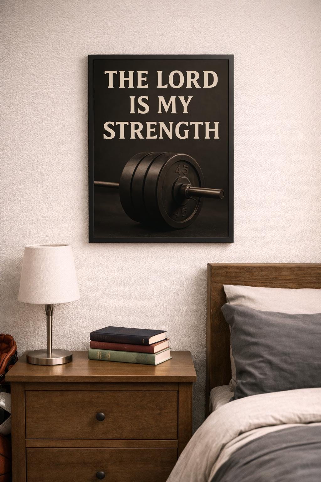 Christian Gym Decor | Barbell Bible Verse Print (digital Download) - Etsy
