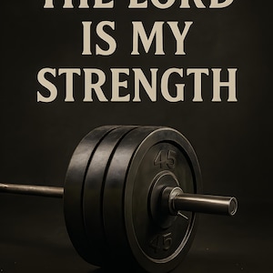 Christian Gym Decor | Barbell Bible Verse Print (digital Download) - Etsy