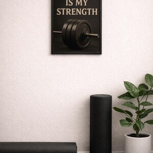 Christian Gym Decor | Barbell Bible Verse Print (digital Download) - Etsy