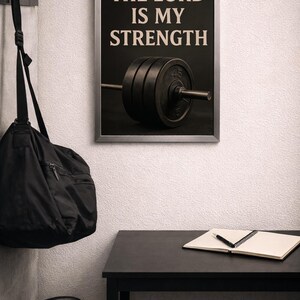 Christian Gym Decor | Barbell Bible Verse Print (digital Download) - Etsy