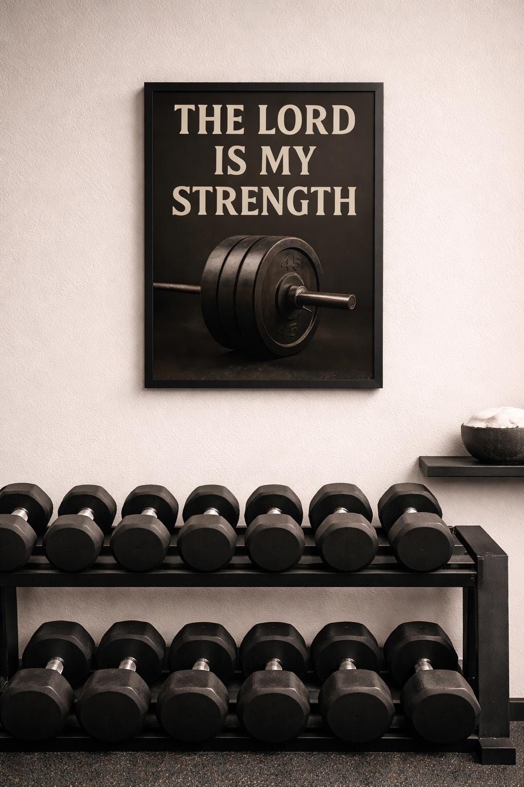 Christian Gym Decor | Barbell Bible Verse Print (digital Download) - Etsy