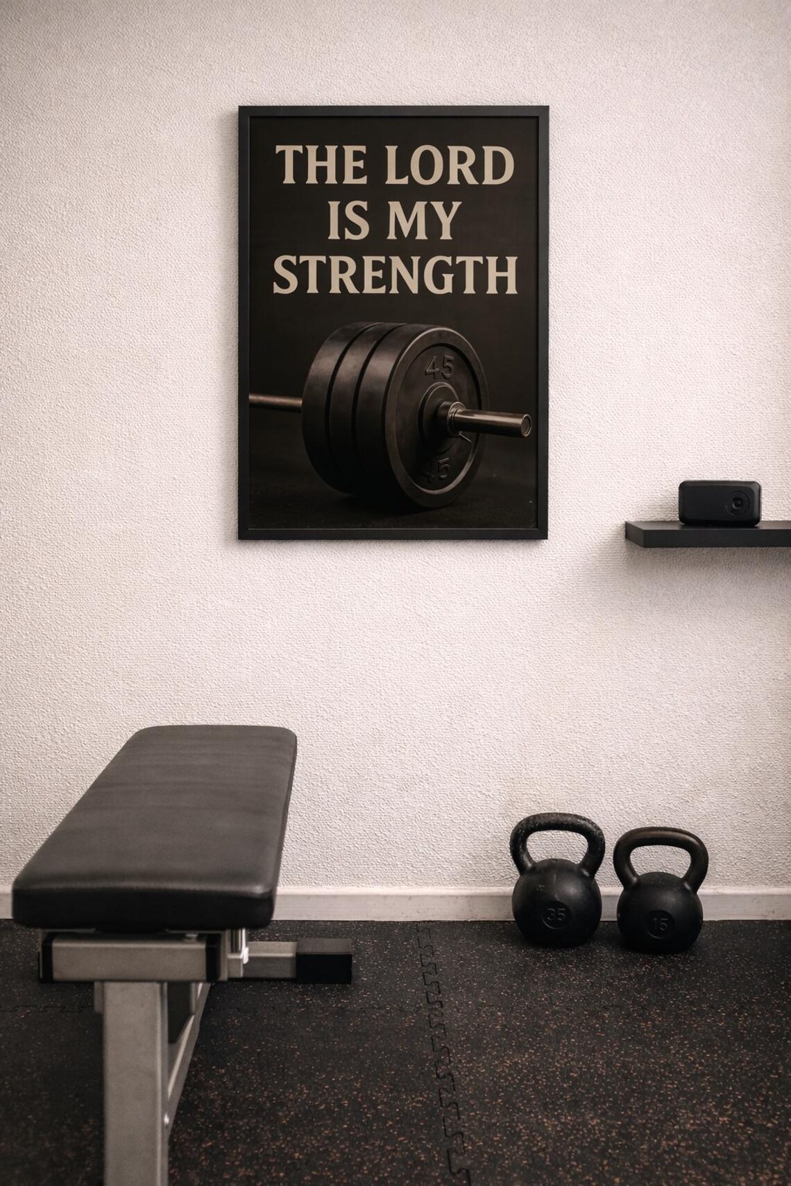Christian Gym Decor | Barbell Bible Verse Print (digital Download) - Etsy