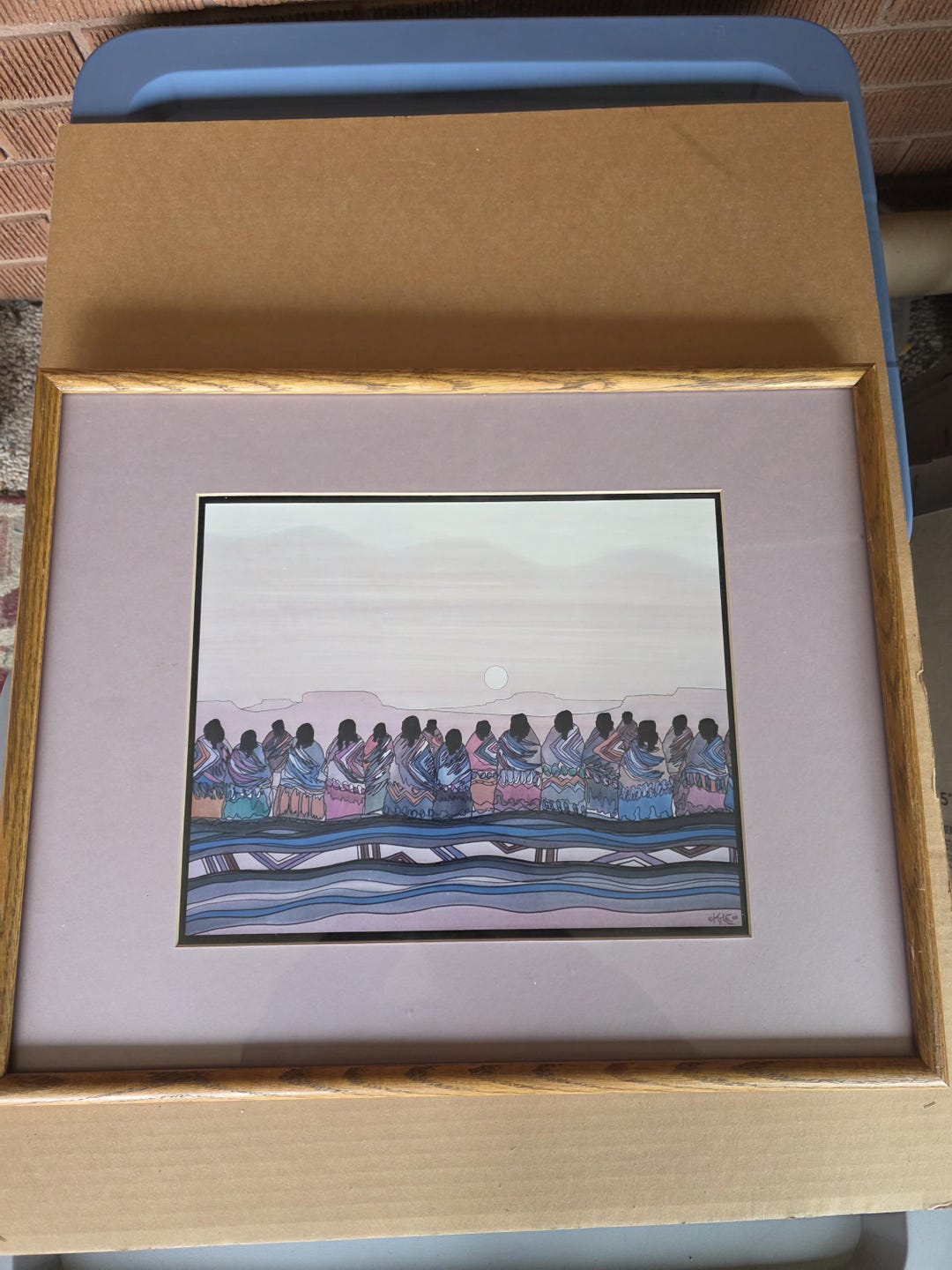 1990 Signed Greg Kyle "the Gathering" Framed Print - Etsy