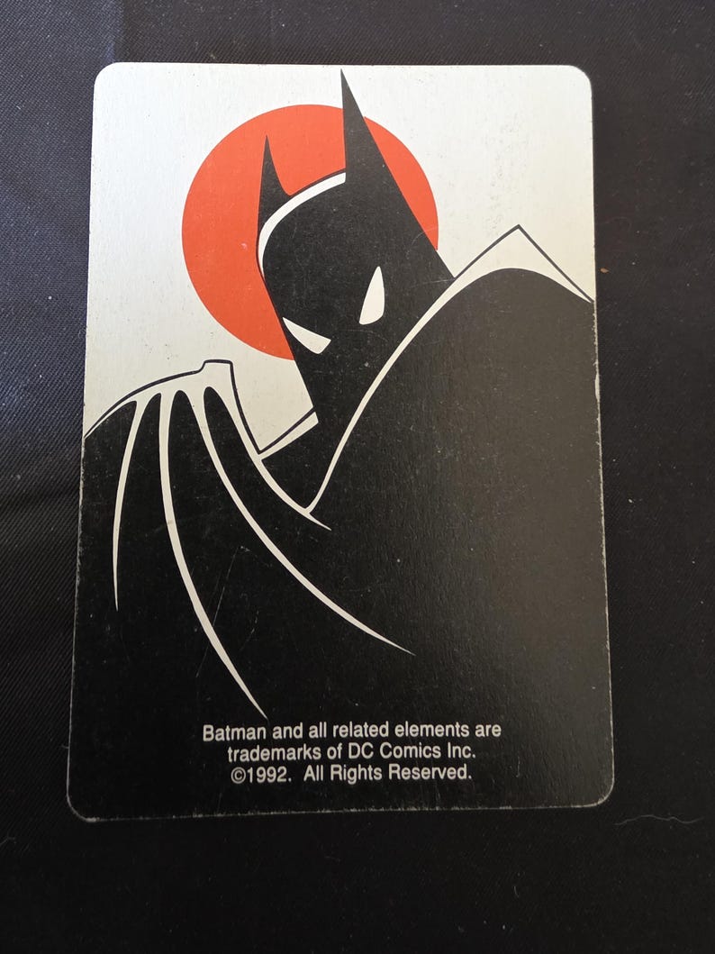 1992 Batman: the Animated Series Playing Cards - Etsy