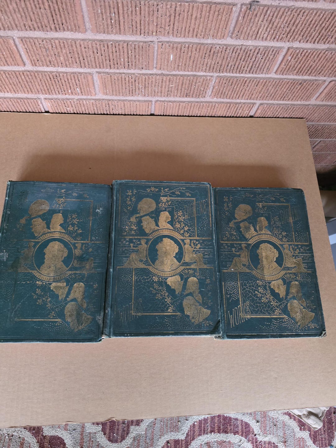 3 Volumes 1870-1900 "the Works of Charles Dickens", Volumes 2, 3 and 4 ...