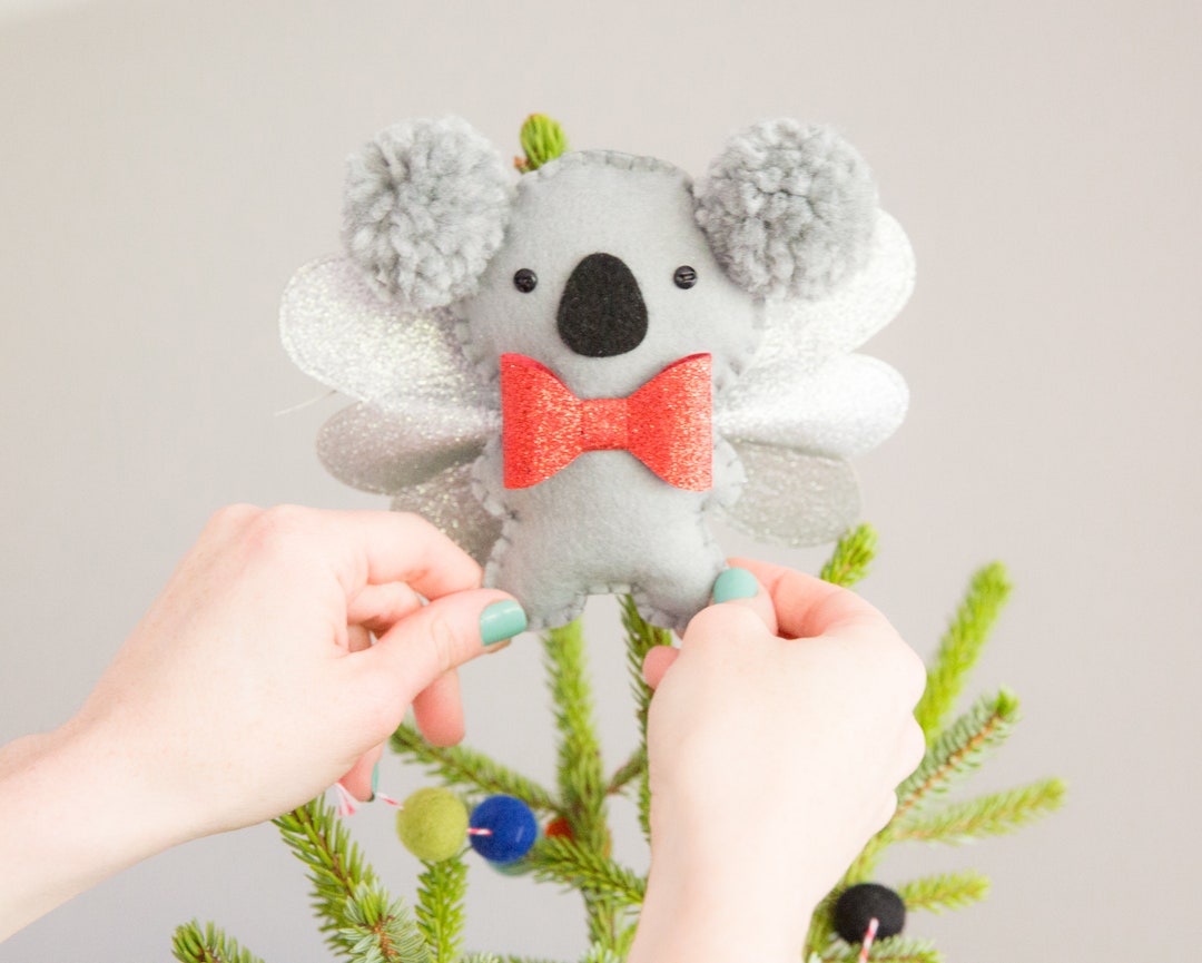 Koala Christmas Tree Topper - Etsy UK