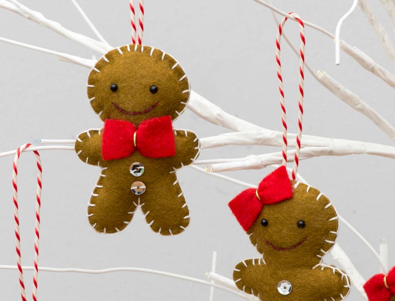 DIY Gingerbread Man Sewing Kit - Etsy