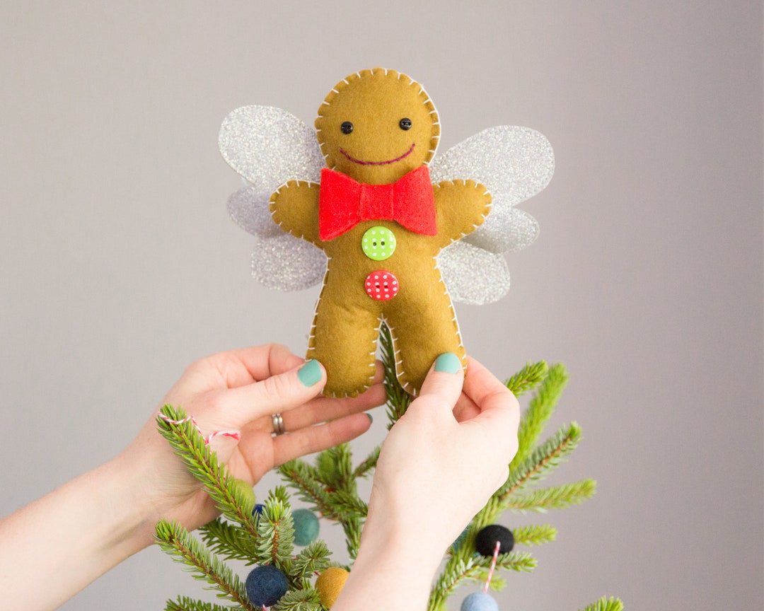 Gingerbread Man Tree Topper - Personalised - Etsy