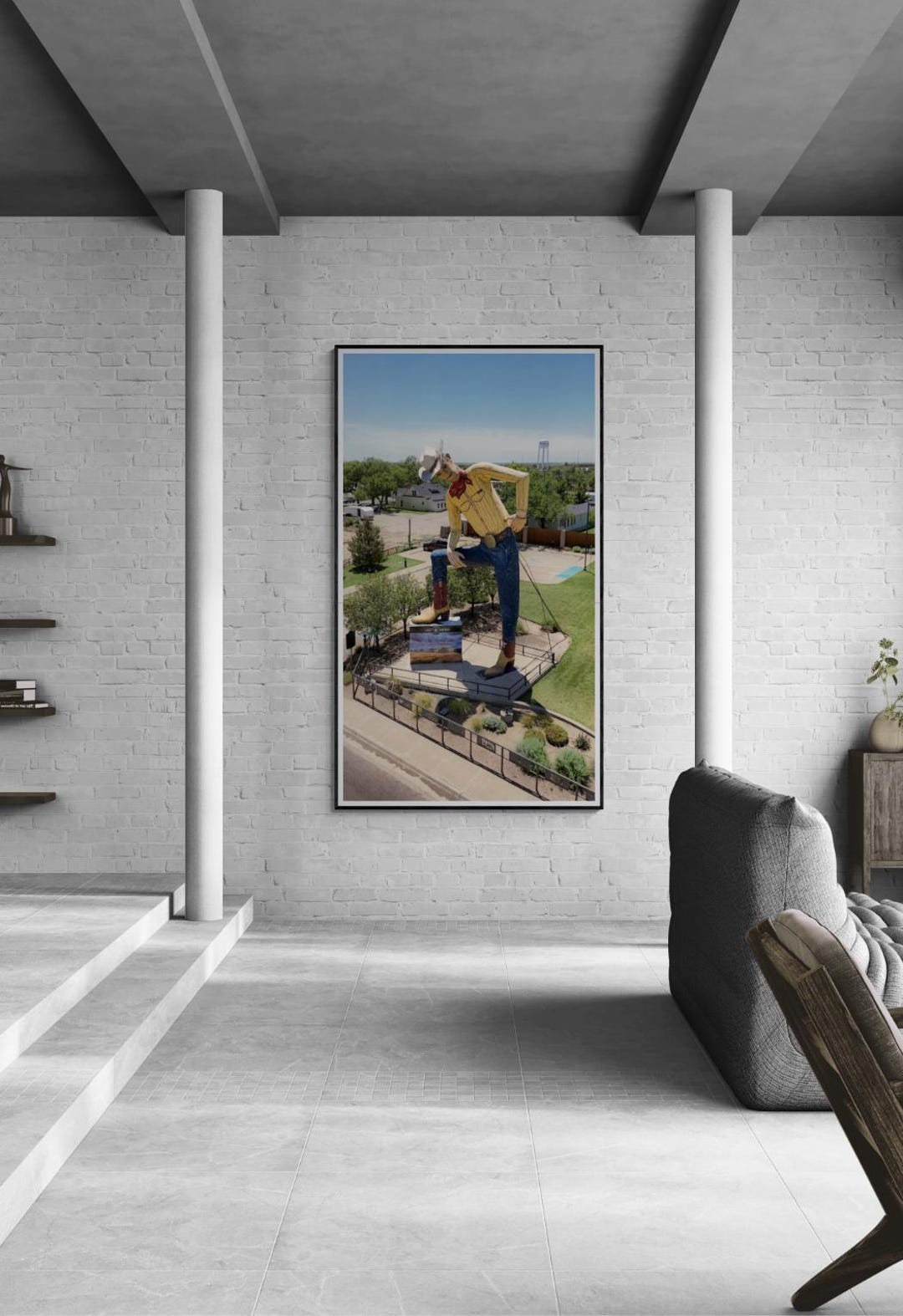 Big Tex Cowboy Statue Poster Vertical Poster | Roadside Attraction ...