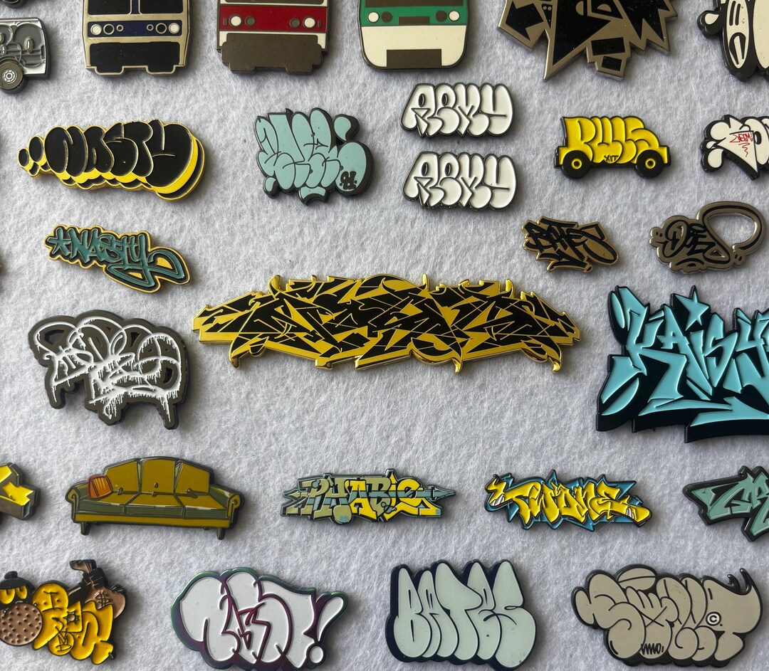 Graffiti Enamel Pins - Zoyer Pins - Collector Pins - Etsy