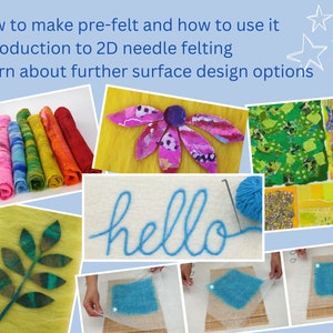 Flat Wet Felting Tutorial for Beginners Plus 9 Fun Picture Projects to ...