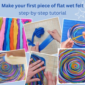 Flat Wet Felting Tutorial for Beginners Plus 9 Fun Picture Projects to ...