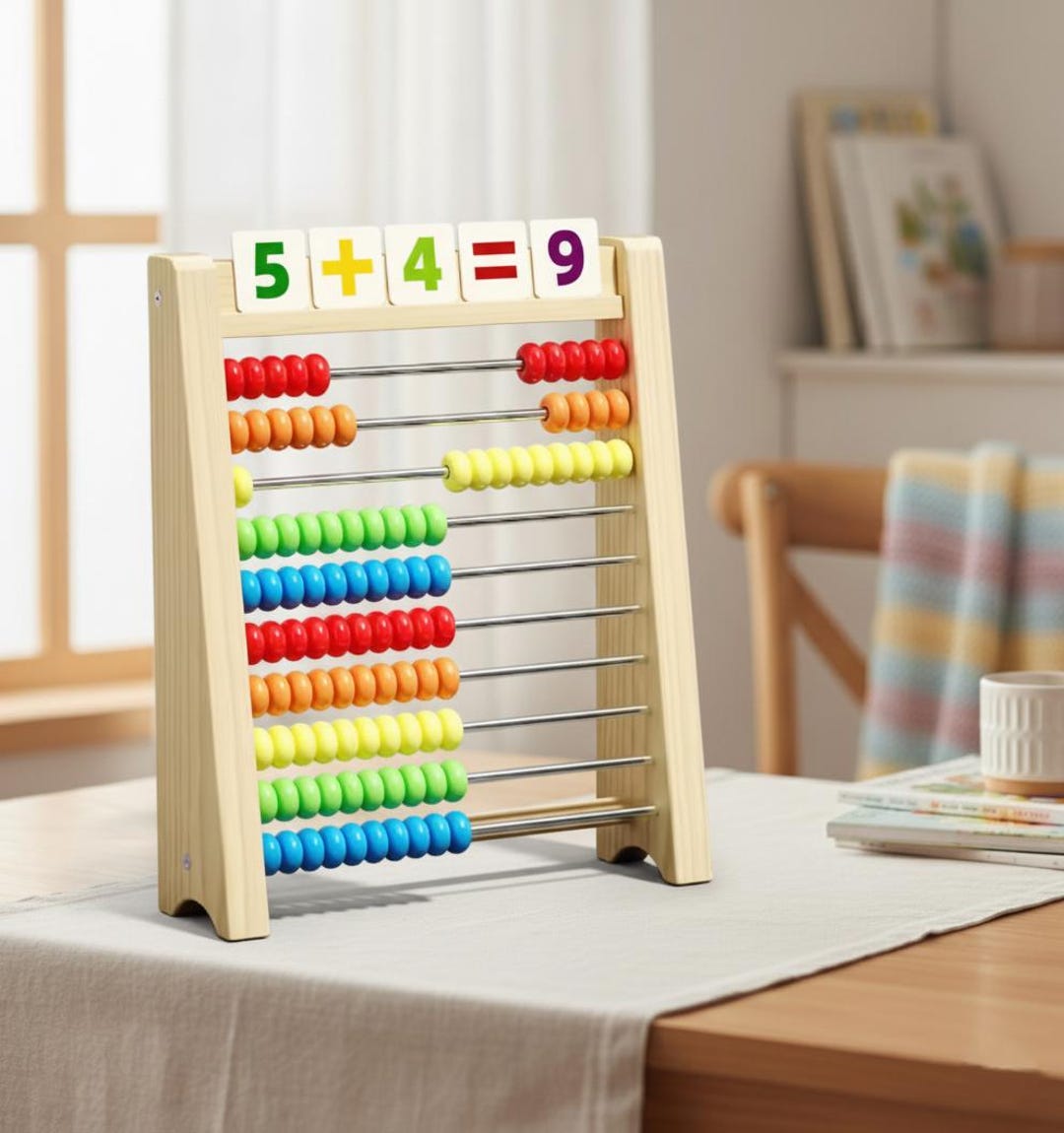 Montessori Wooden Abacus Counting Toy - Etsy