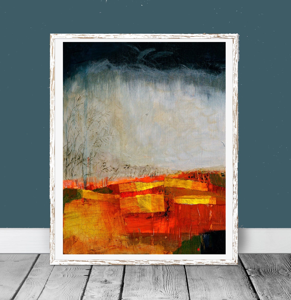 Landscape Abstract Art Print Cornwall Prussia Cove - Etsy UK