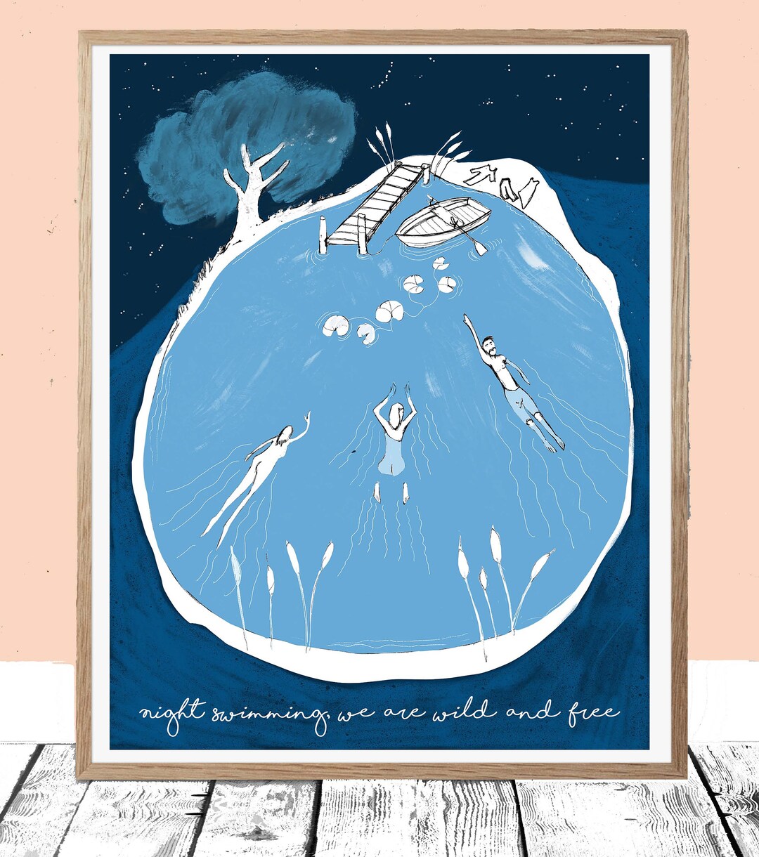 Wild Swimming, Freedom, Spring, Water, Blue, Bright, Swimming, Art ...