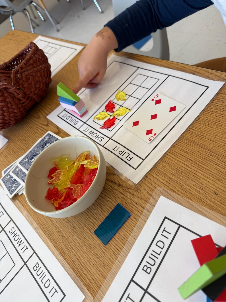 Flip It Show It Build It | Preschool Math Center | Counting & Number ...