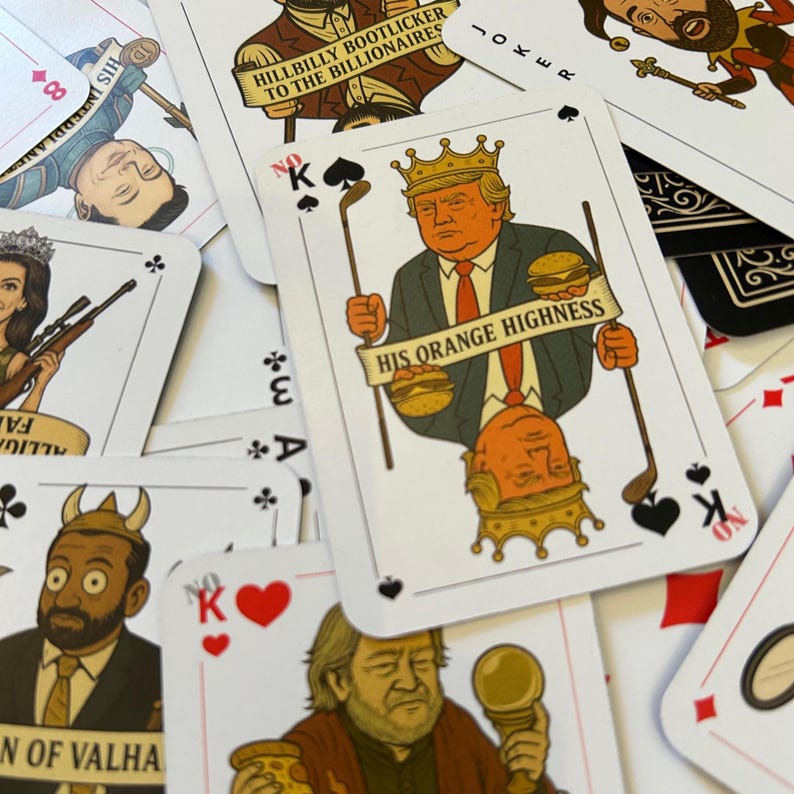 No Kings Playing Cards – Anti-trump Political Satire Deck – No Kings ...