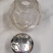 Antique Art Decom Birmingham Silver 1925 Lid Round Glass Perfume Bottle ...