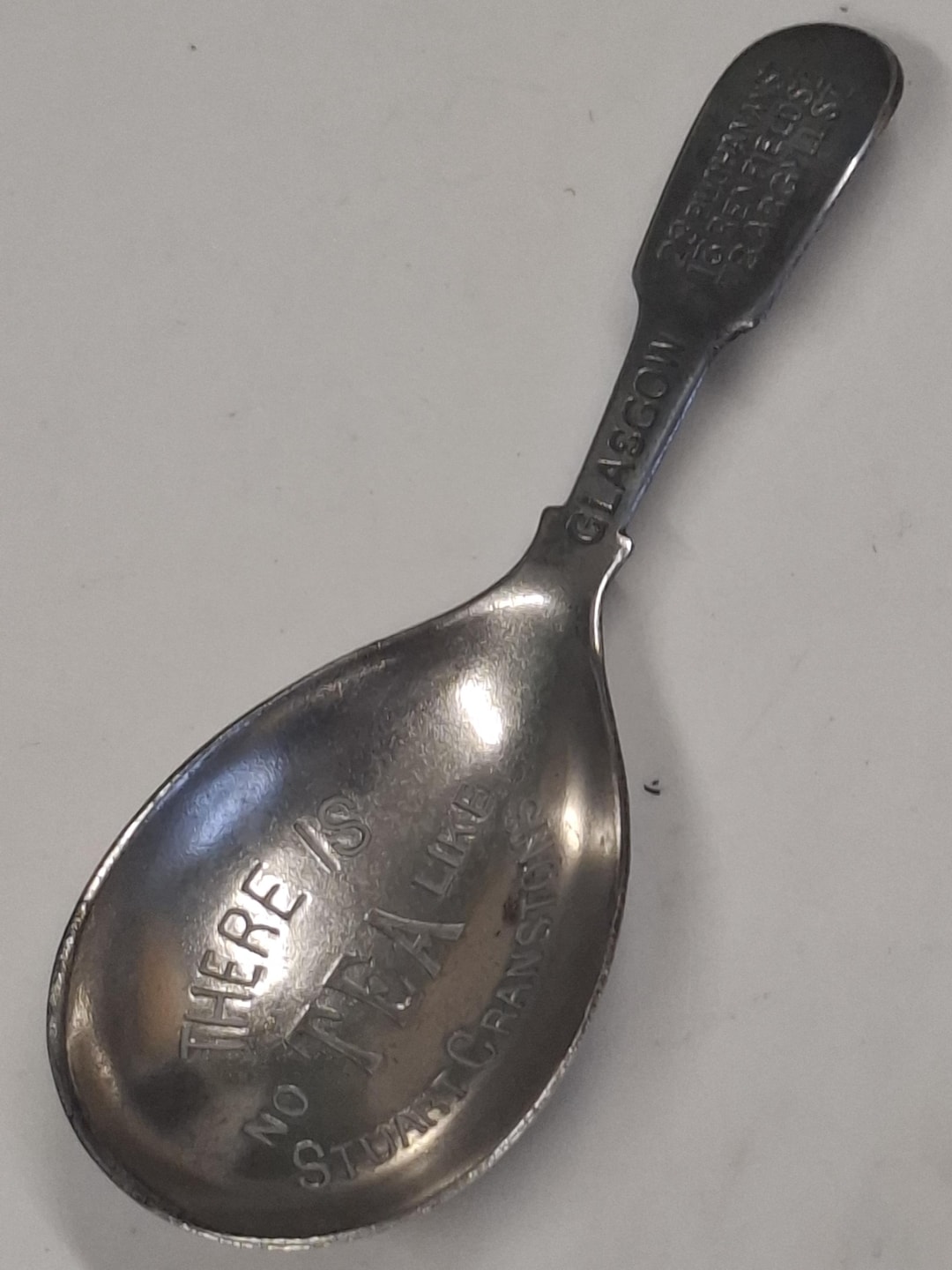 Antique Silver Plate Advertising Stuart Cranstons Tea Caddy Spoon - Etsy
