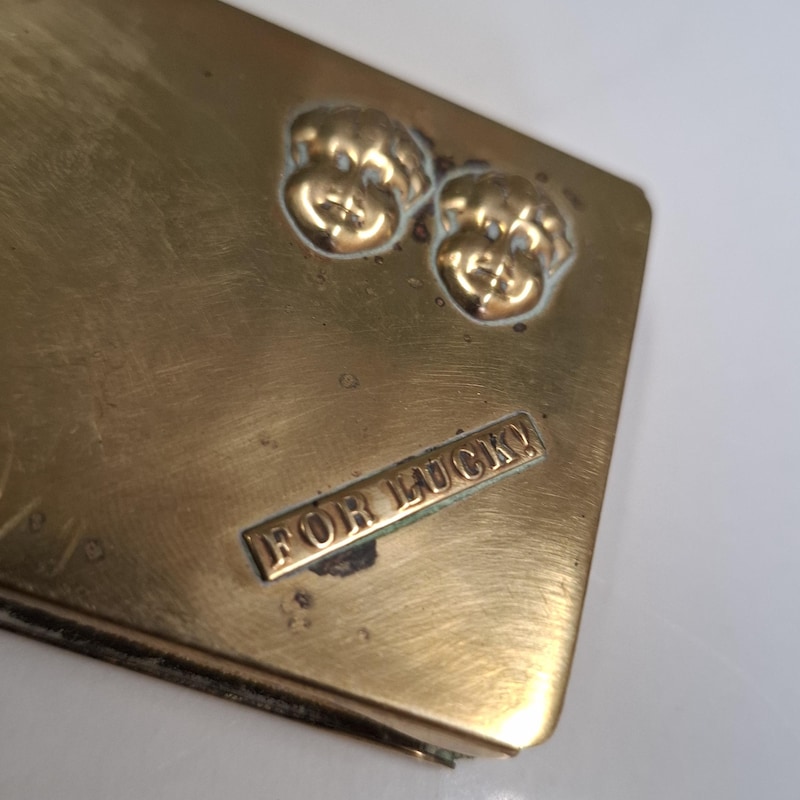 Vintage Match Box Gold - Etsy UK