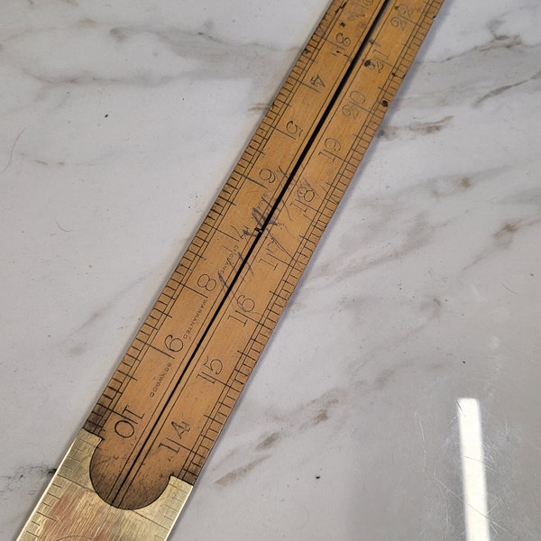 Folding Wood Ruler - Etsy