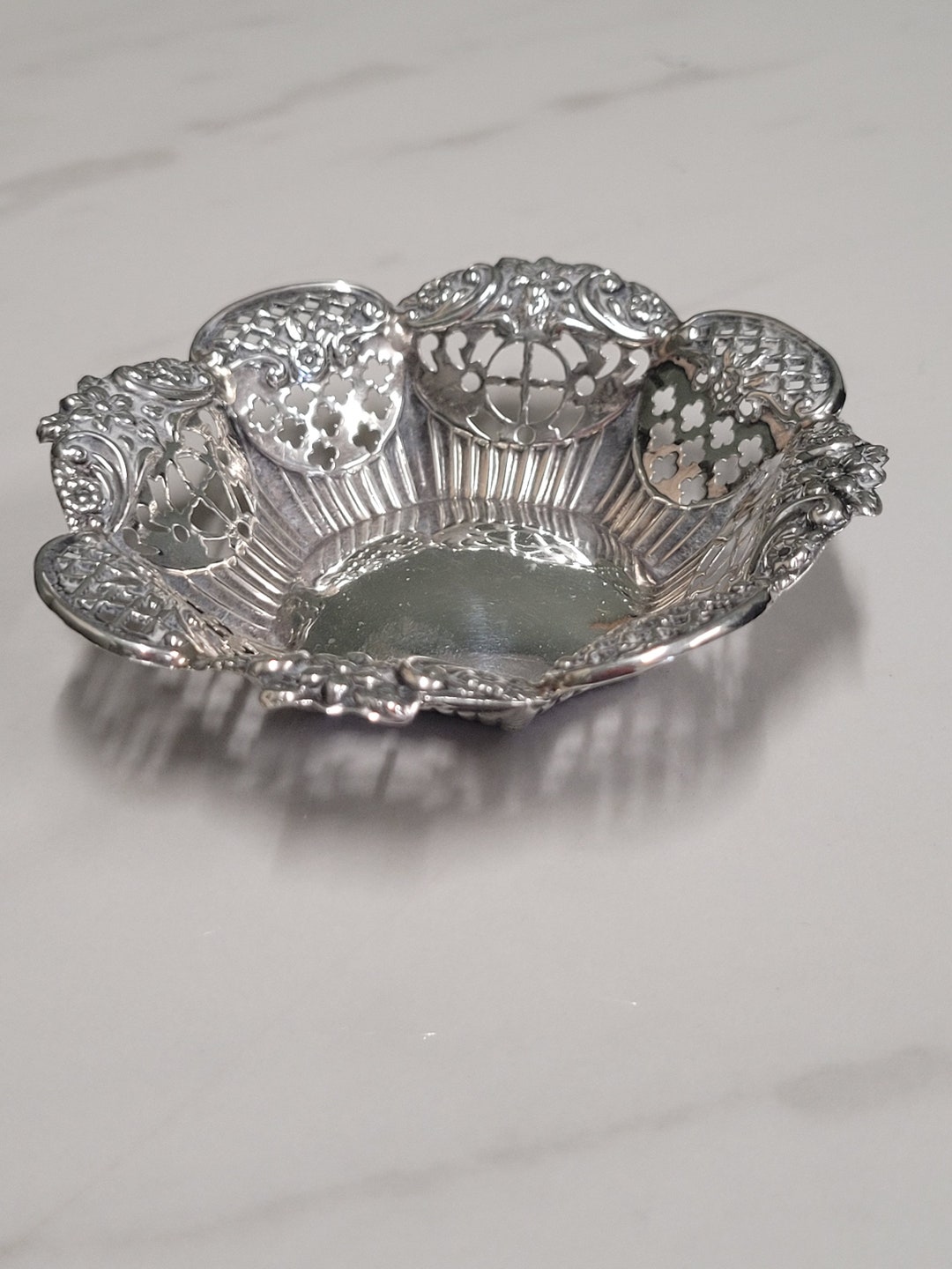 Antique Sterling Silver Small Bon Bon Dish - Etsy