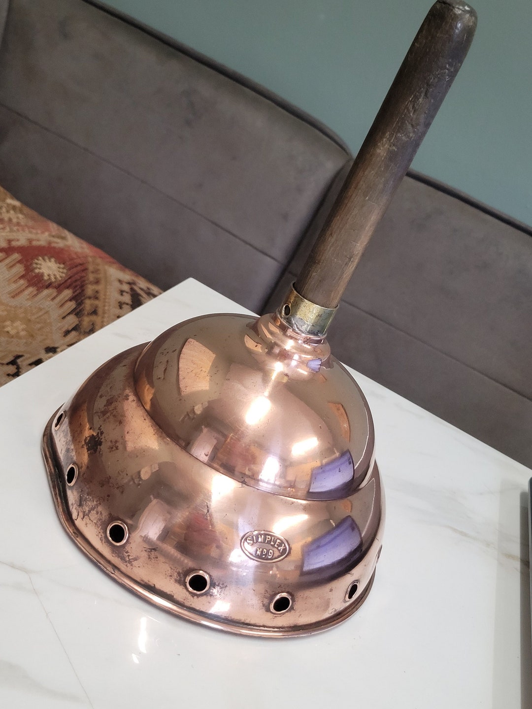 Antique Copper Posser Wash Stick - Etsy