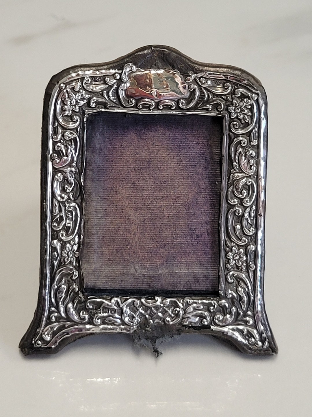 Antique Chester Silver Small Photo Frame - Etsy