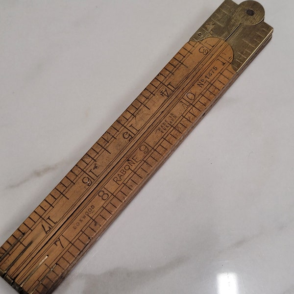 Vintage Metal Ruler - Etsy