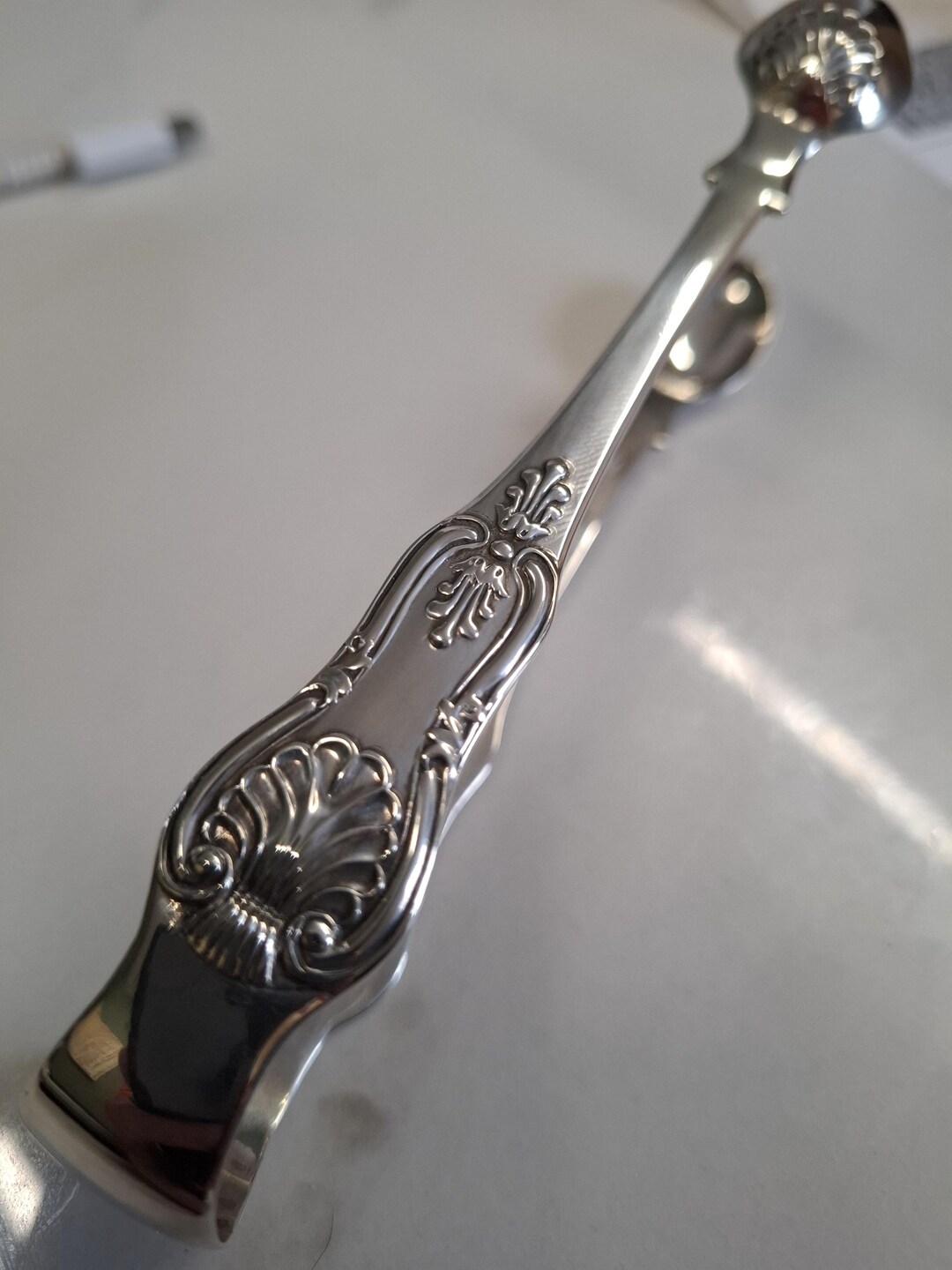 Antique Newcastle Silver 1862 King Pattern Thomas Sewell Large Sugar ...