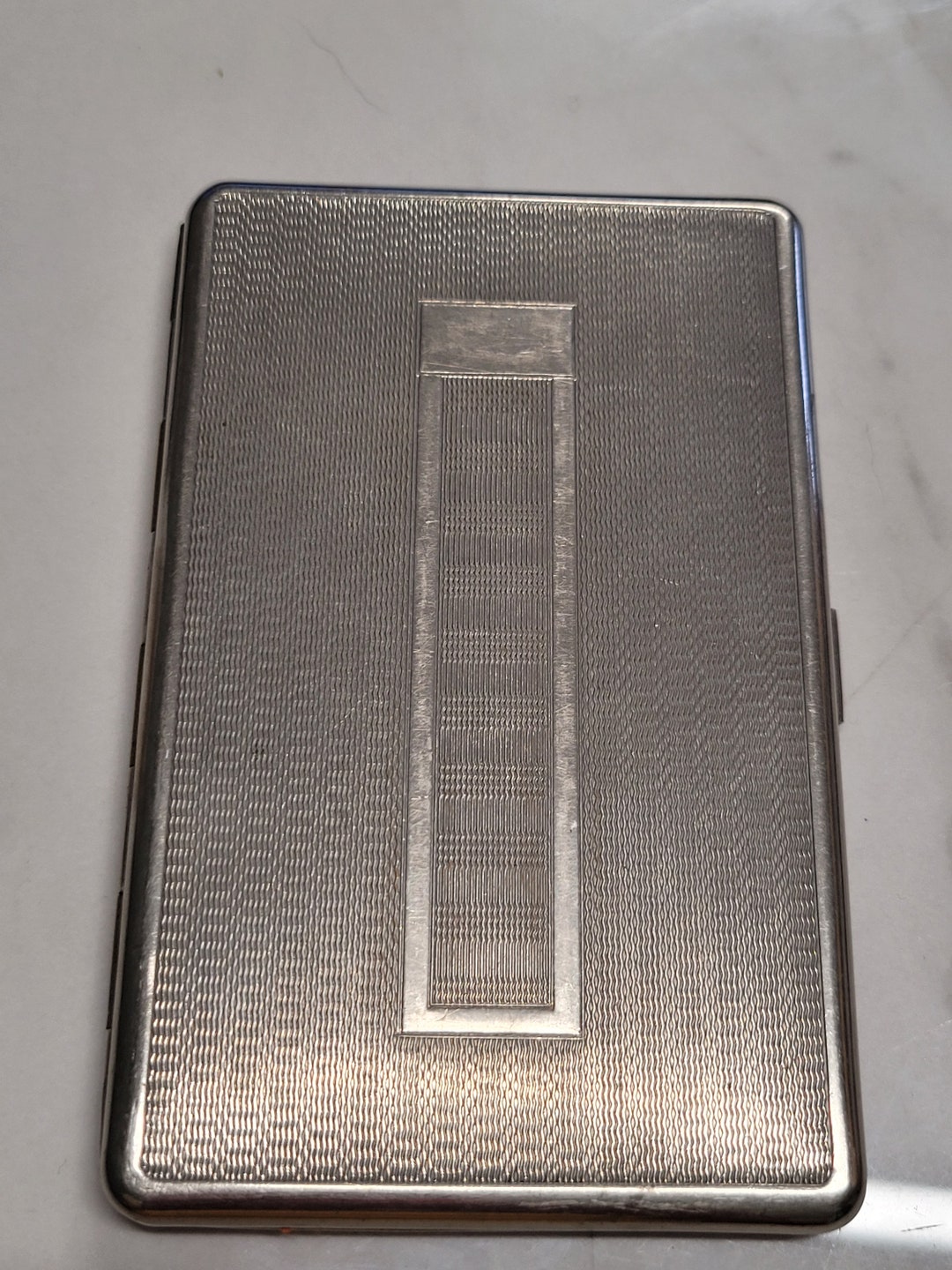 Vintage Tooled Silver Plate Cigarette Case - Etsy