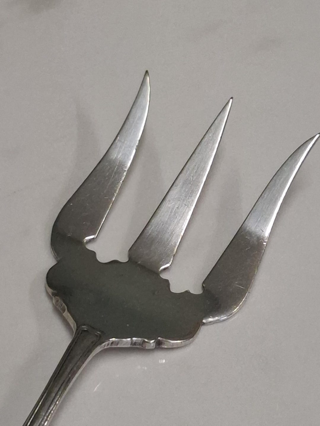 Antique Silver Plate 3 Prong Bread Serving Fork - Etsy