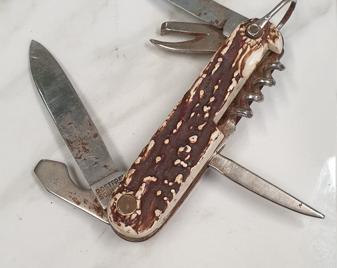 Vintage Rostfrei Multi Tool Pocket Folding Knife - Etsy