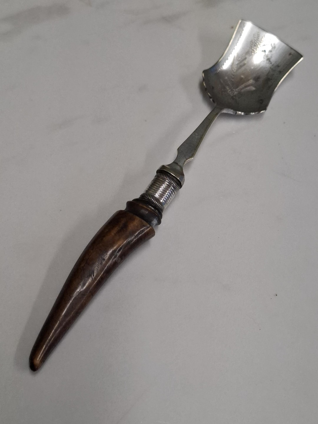 Antique Antler Handle Sugar Serving Spoon - Etsy