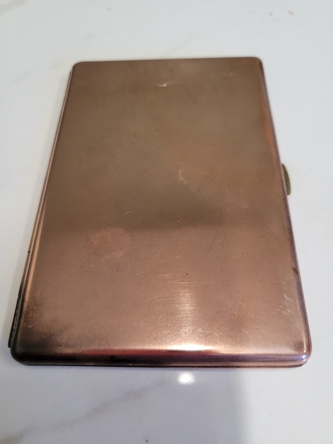 Antique Copper Cigarette Case - Etsy