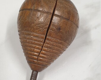 Antique Wood Toy Top - Etsy