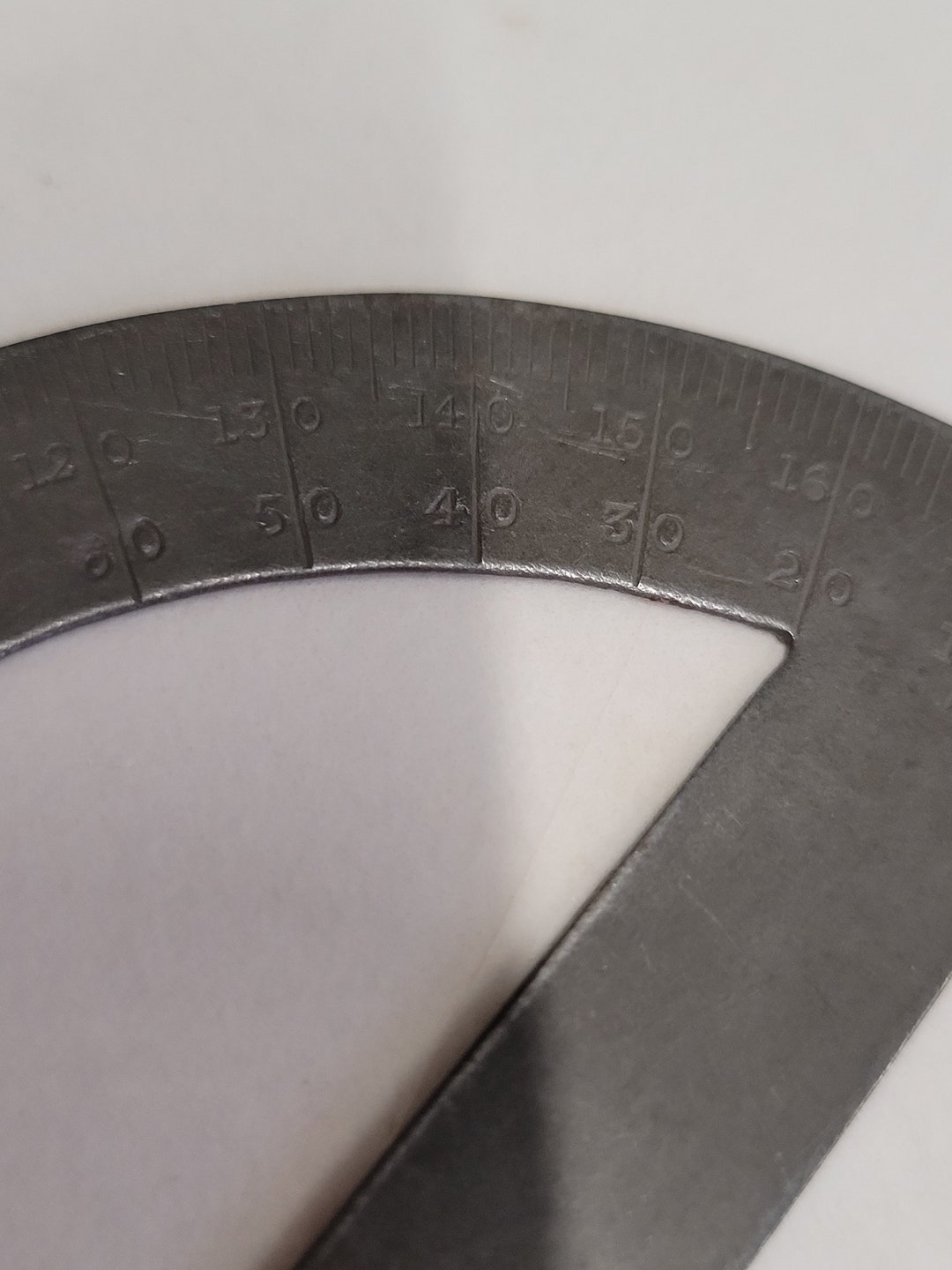Antique Simple Steel Protractor - Etsy