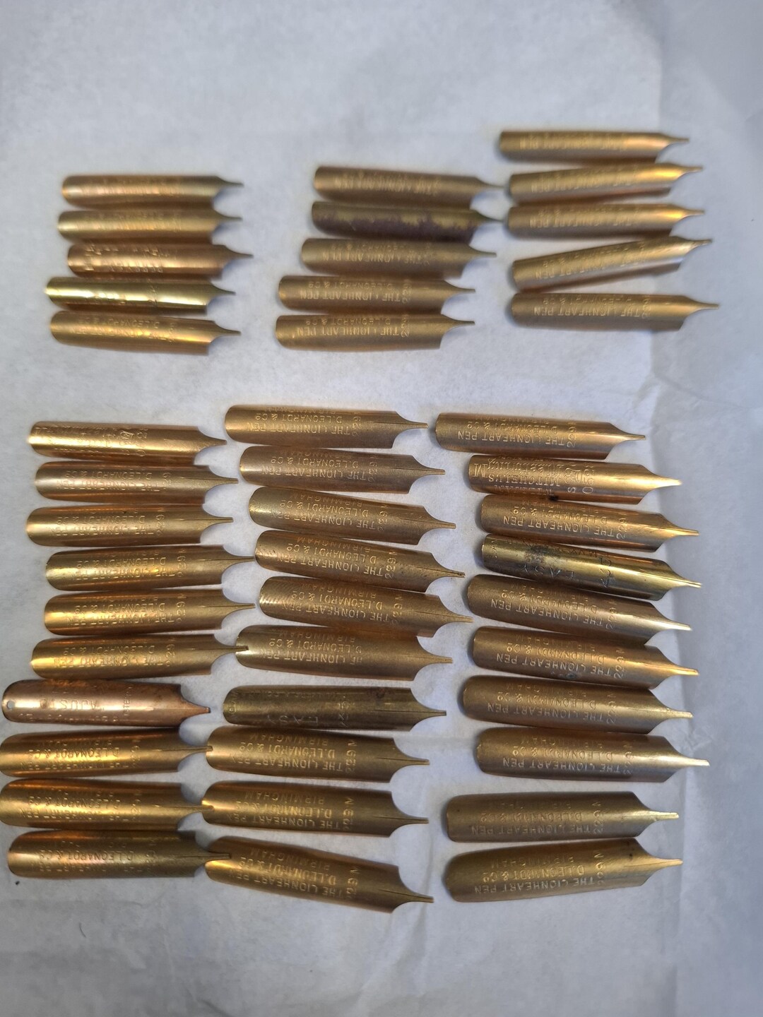 Antique 45 X Assorted Brass Dip Pen Nibs - Etsy