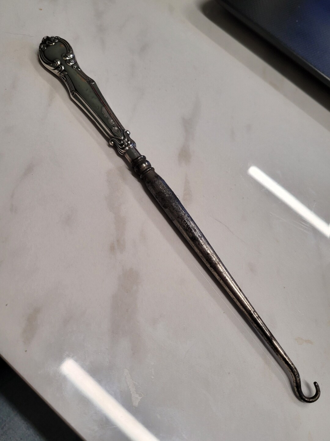 Antique Sterling Silver Button Hook - Etsy
